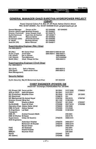 T p directory wapda house | PDF