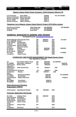 T p directory wapda house | PDF