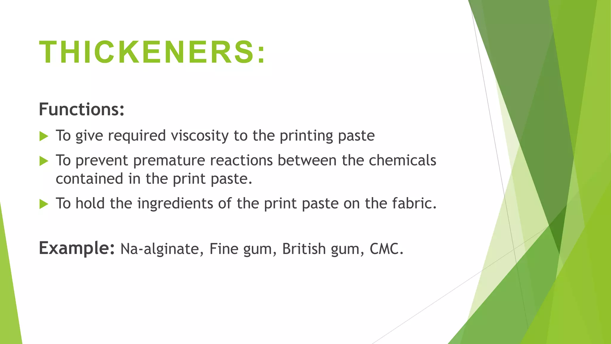 Printing Ingredients | PPTX
