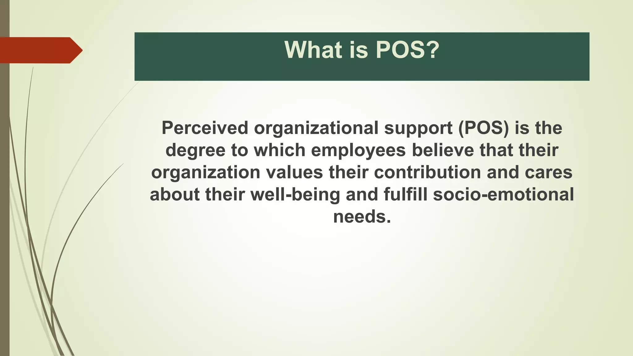Perceived Organizational Support | PPTX