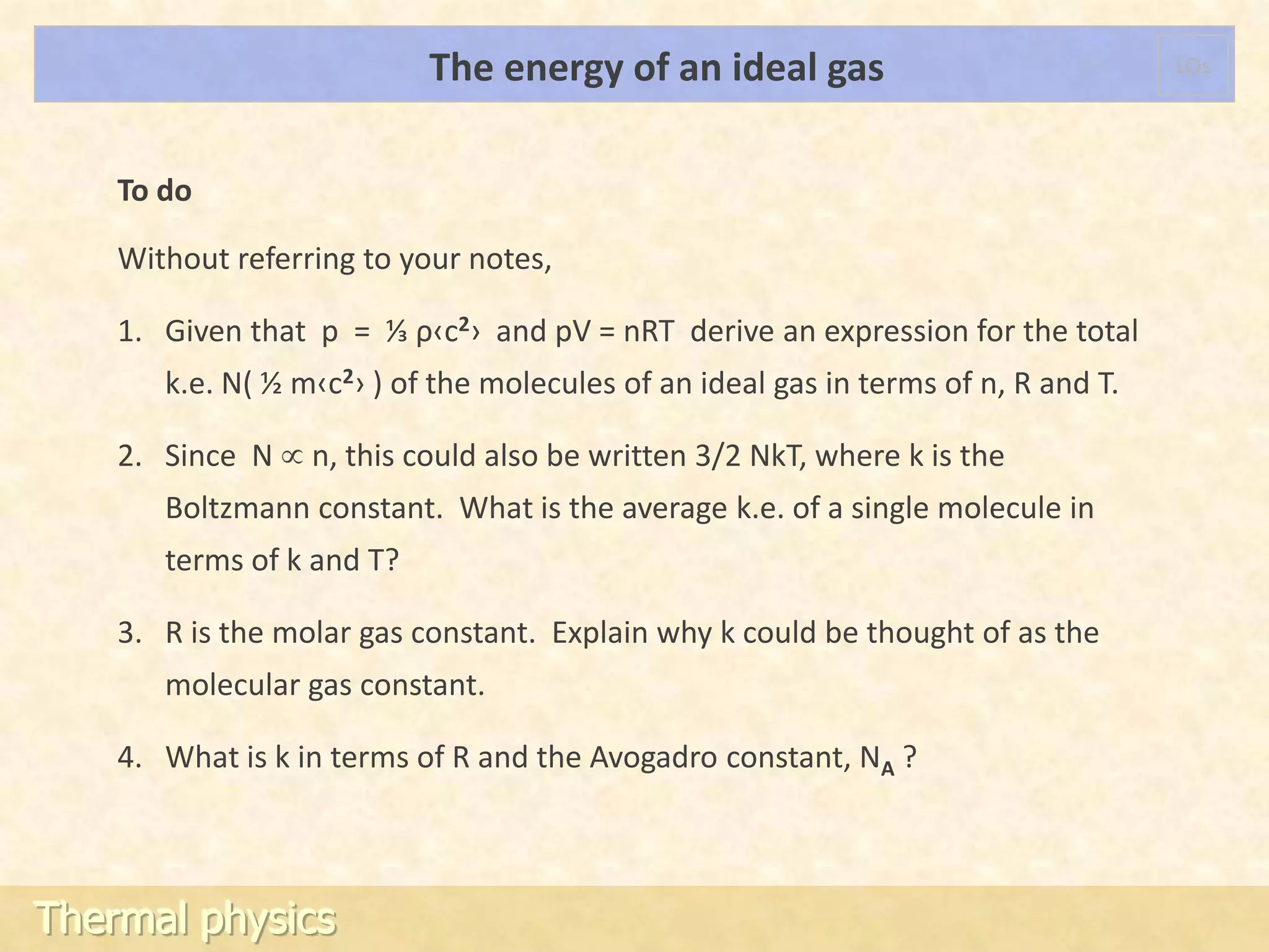 Tp 11 internal energy (shared) | PPTX