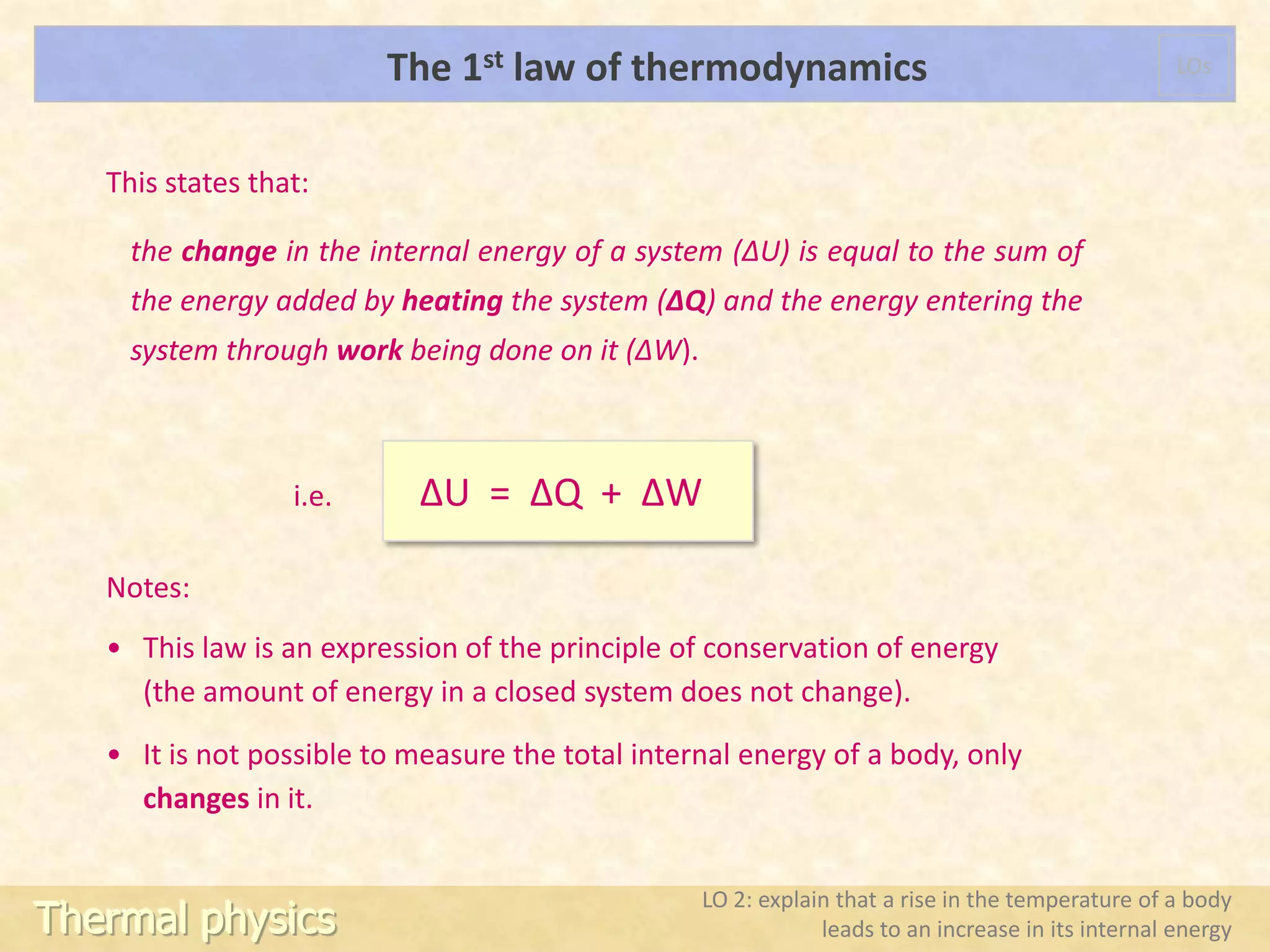 Tp 11 internal energy (shared) | PPTX