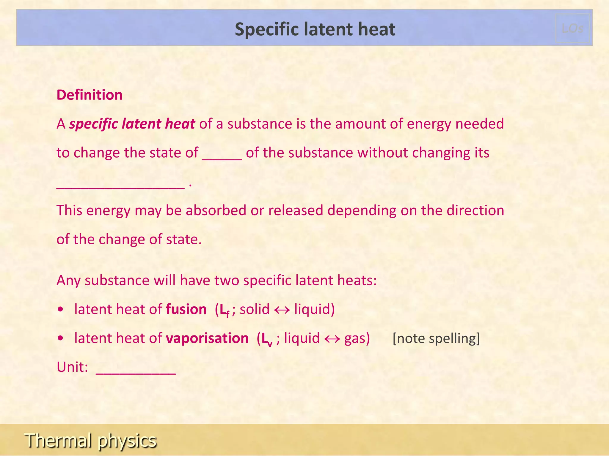 Tp 14 specific latent heat (shared) | PPTX