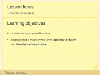 Tp 14 specific latent heat (shared) | PPTX