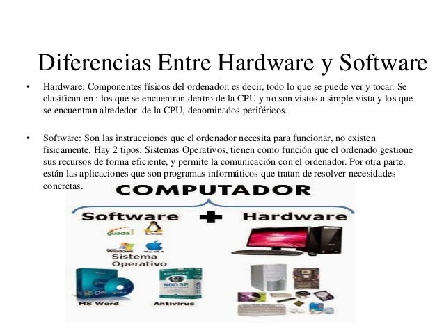 Diferencias Entre Hardware Y Software