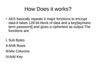 AES-Advanced Encryption Standard | PDF