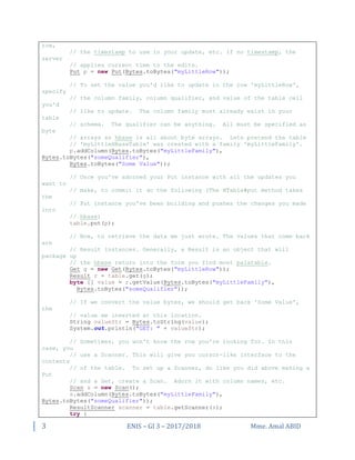 TP2 Big Data HBase | PDF | Databases | Computer Software and Applications