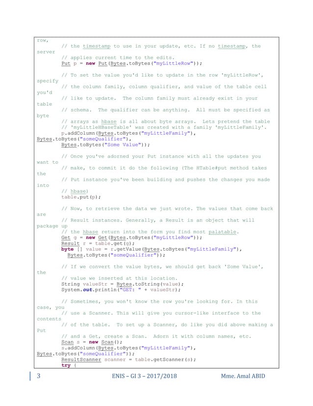 TP2 Big Data HBase | PDF | Databases | Computer Software and Applications