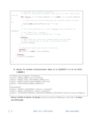 TP2 Big Data HBase | PDF | Databases | Computer Software and Applications