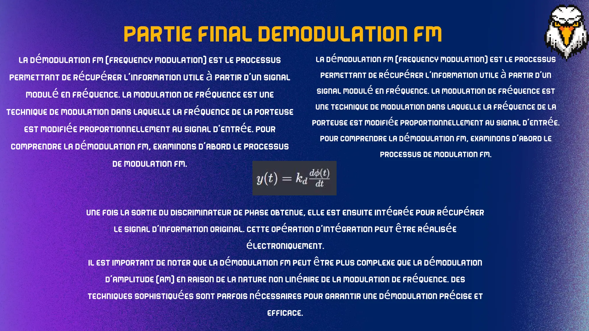 Modulation Fm Tp presentation avancée USTHB | PDF