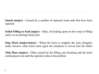 TP 2 Greige Fabric Inspection and Quality Control.ppt