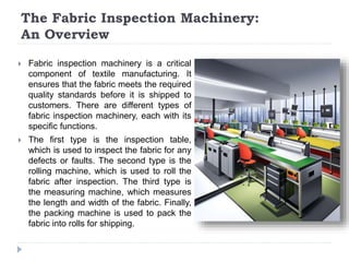 TP 2 Greige Fabric Inspection and Quality Control.ppt