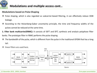 Evolution of wireless data Networks, Modulation and multiple access techniques for 5G | PPTX