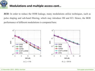 Evolution of wireless data Networks, Modulation and multiple access techniques for 5G | PPTX