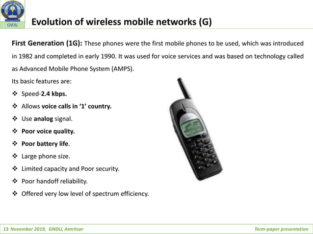 Evolution of wireless data Networks, Modulation and multiple access techniques for 5G | PPTX
