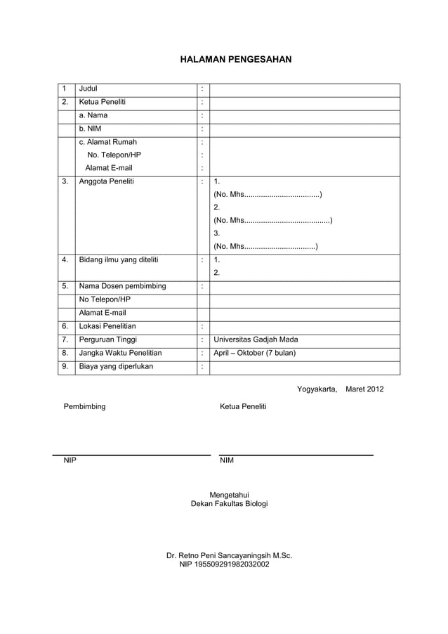 Tp3 f for-mat proposal hibahmahasiswa - 2012 | PDF