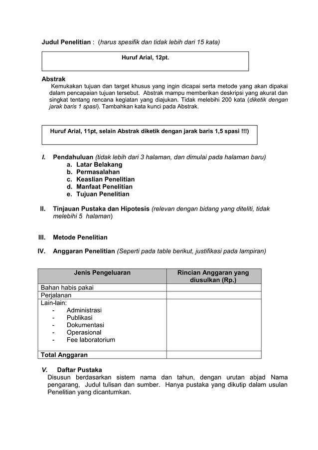 Tp3 f for-mat proposal hibahmahasiswa - 2012 | PDF
