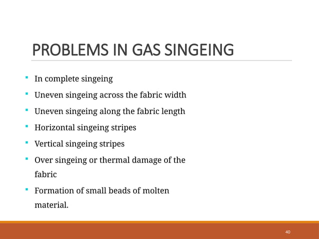 Singeing process in textile pretreament- Textile Engineering | PPTX ...