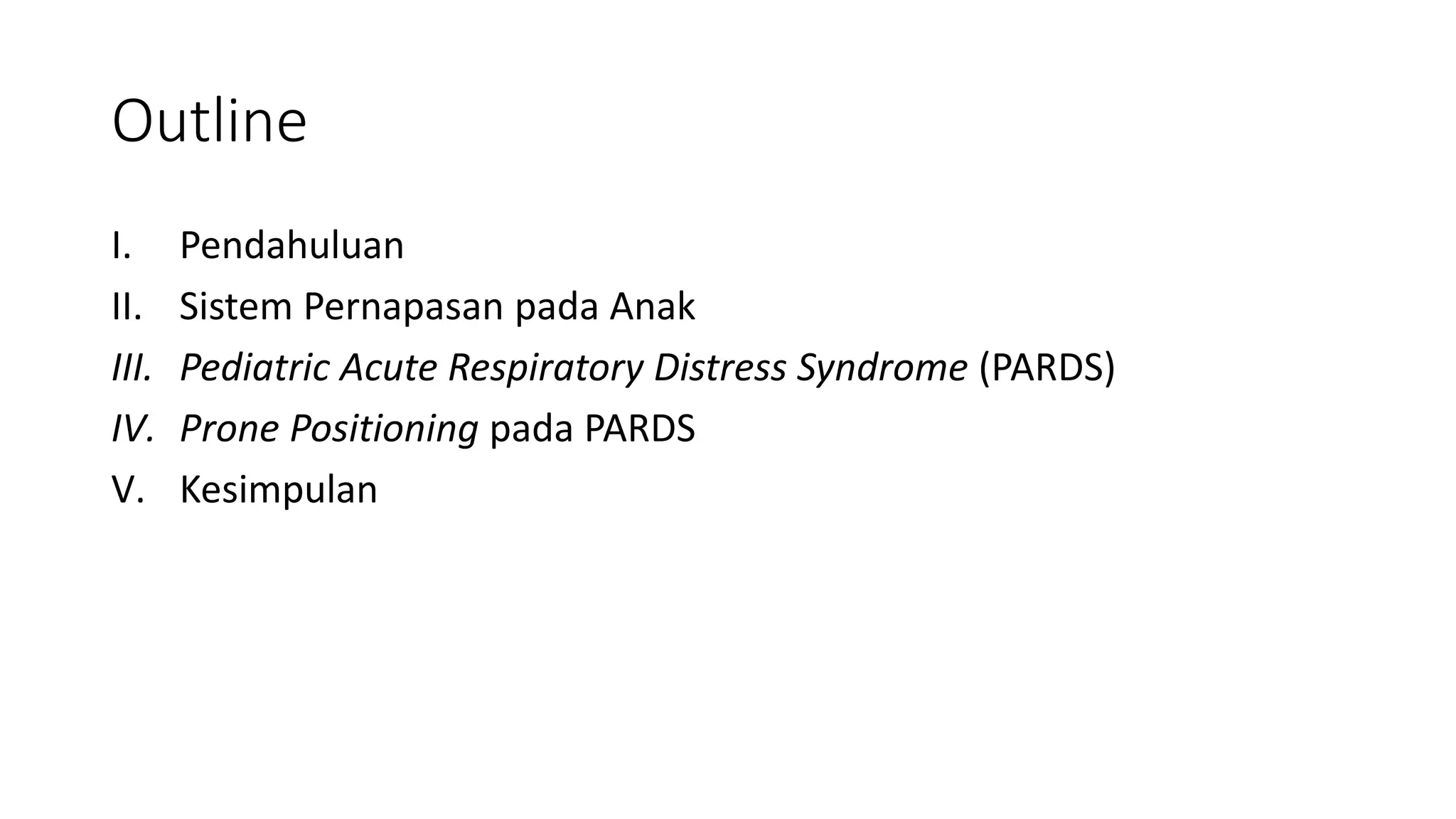 Prone Positioning on PARDS | PPTX
