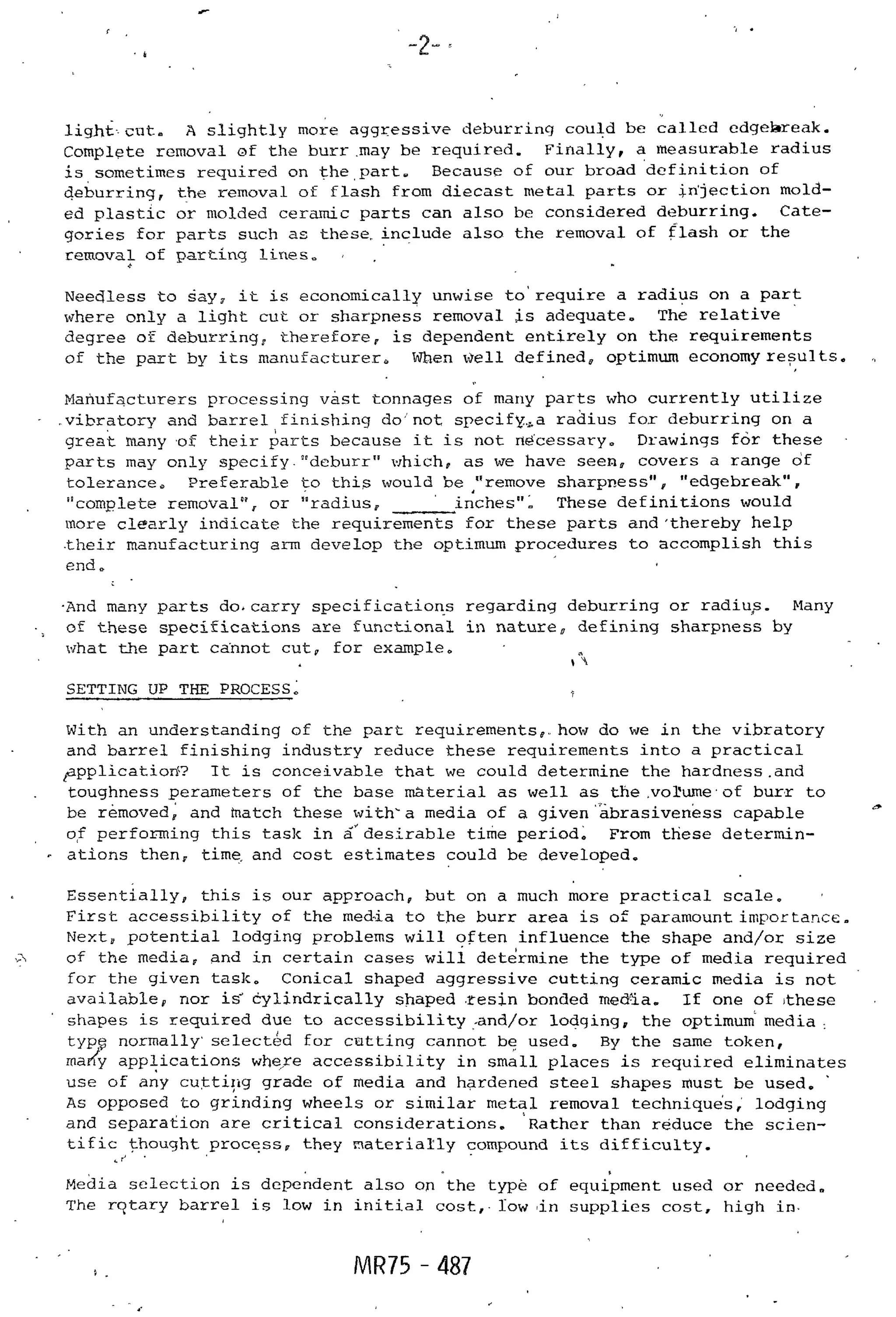 Vibratory Finishing SME Tech Paper John Kittredge | PDF