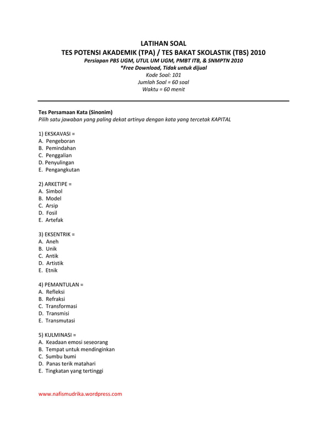 Tpa 101 Pdf
