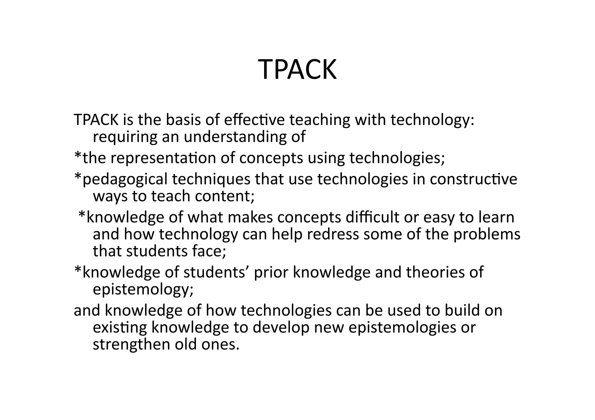 TPACK | PDF