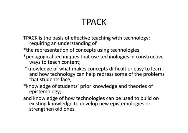 TPACK | PDF | Education
