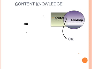 What Is Technological Pedagogical Content Knowledge? | PPT