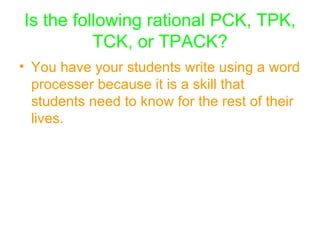 Tpack Presentation | PPT