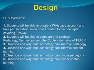 TPACK Presentation | PPT