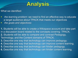 TPACK Presentation | PPT