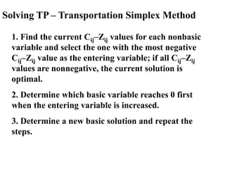 Transportation and Assiggnment problem ppt | PPT