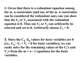 Transportation and Assiggnment problem ppt | PPT