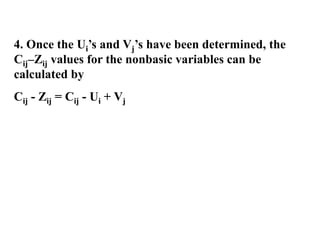 Transportation and Assiggnment problem ppt | PPT