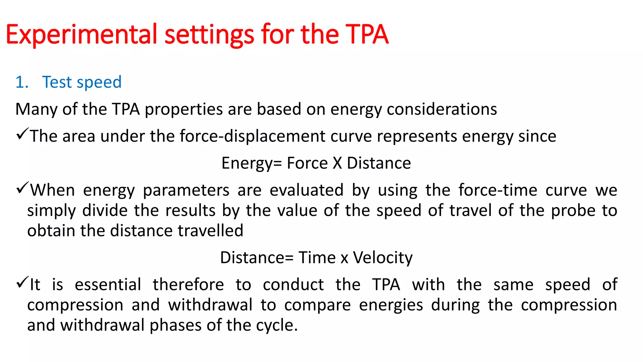 Texture profile analysis | PPTX