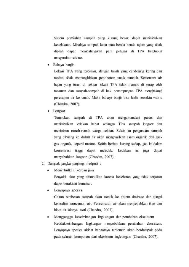 Tpa sampah elektronik dan tpa limbah kimia | DOCX