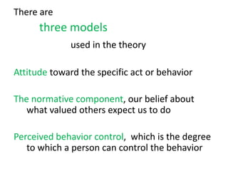 Theory of Planned Behavior | PPTX