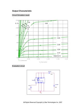 SPICE MODEL of TPC8029 (Professional+BDP Model) in SPICE PARK | PDF