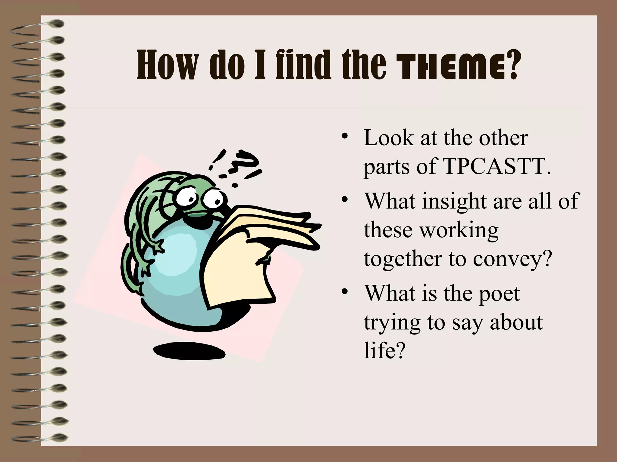 Tpcastt powerpoint poetry analysis using tpcastt | PPT