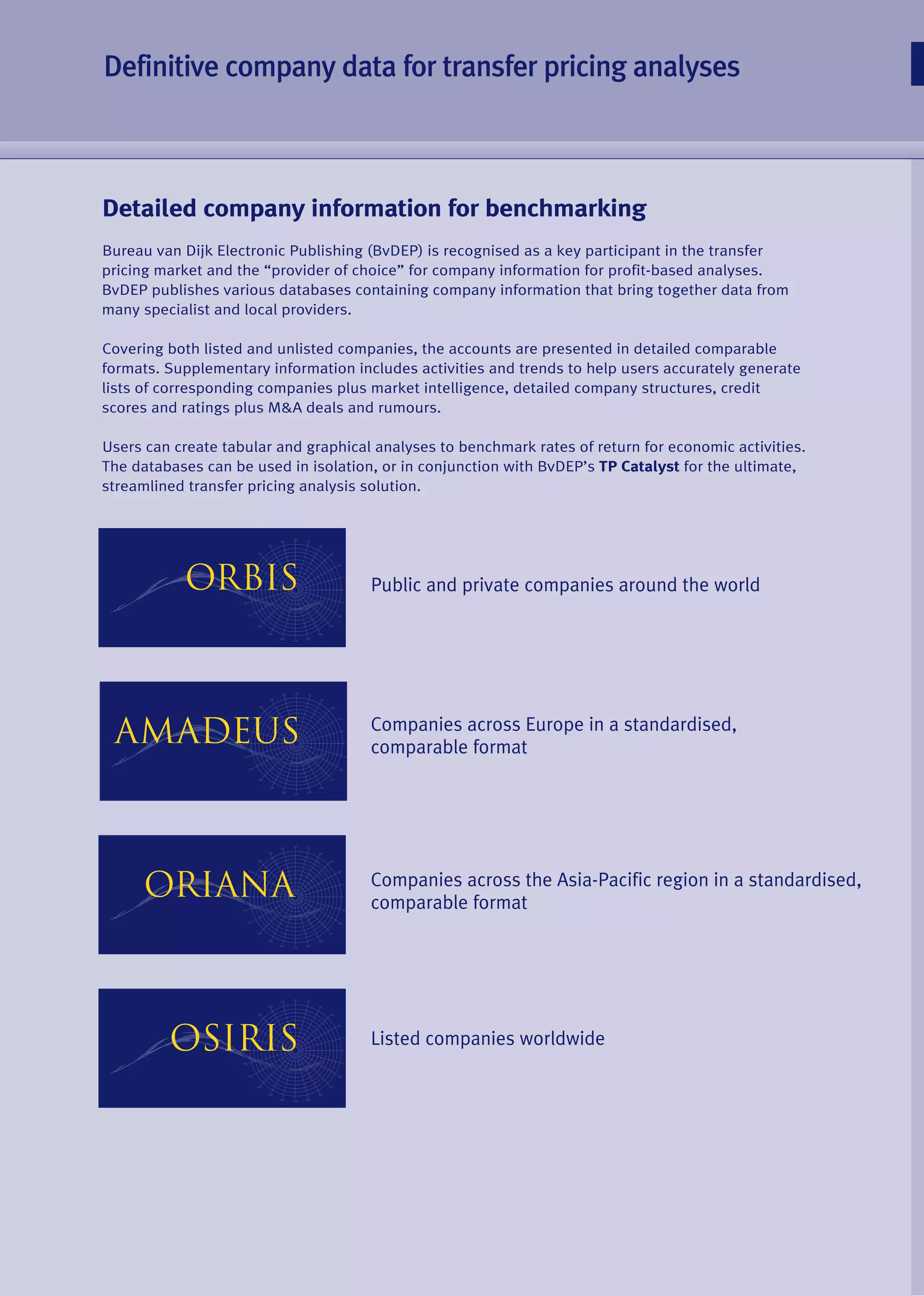 Transfer Pricing Database and Software Catalyst | PDF