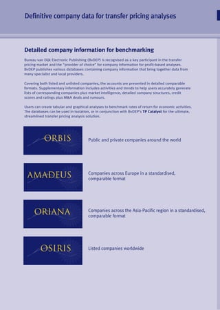 Transfer Pricing Database and Software Catalyst | PDF
