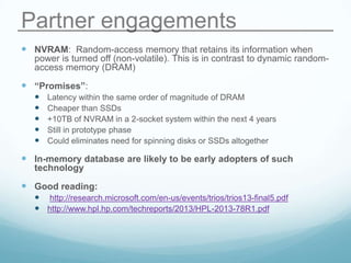 TPC-H Column Store and MPP systems | PPTX