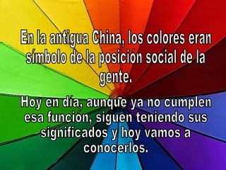 Tp chino colores en china | PPT