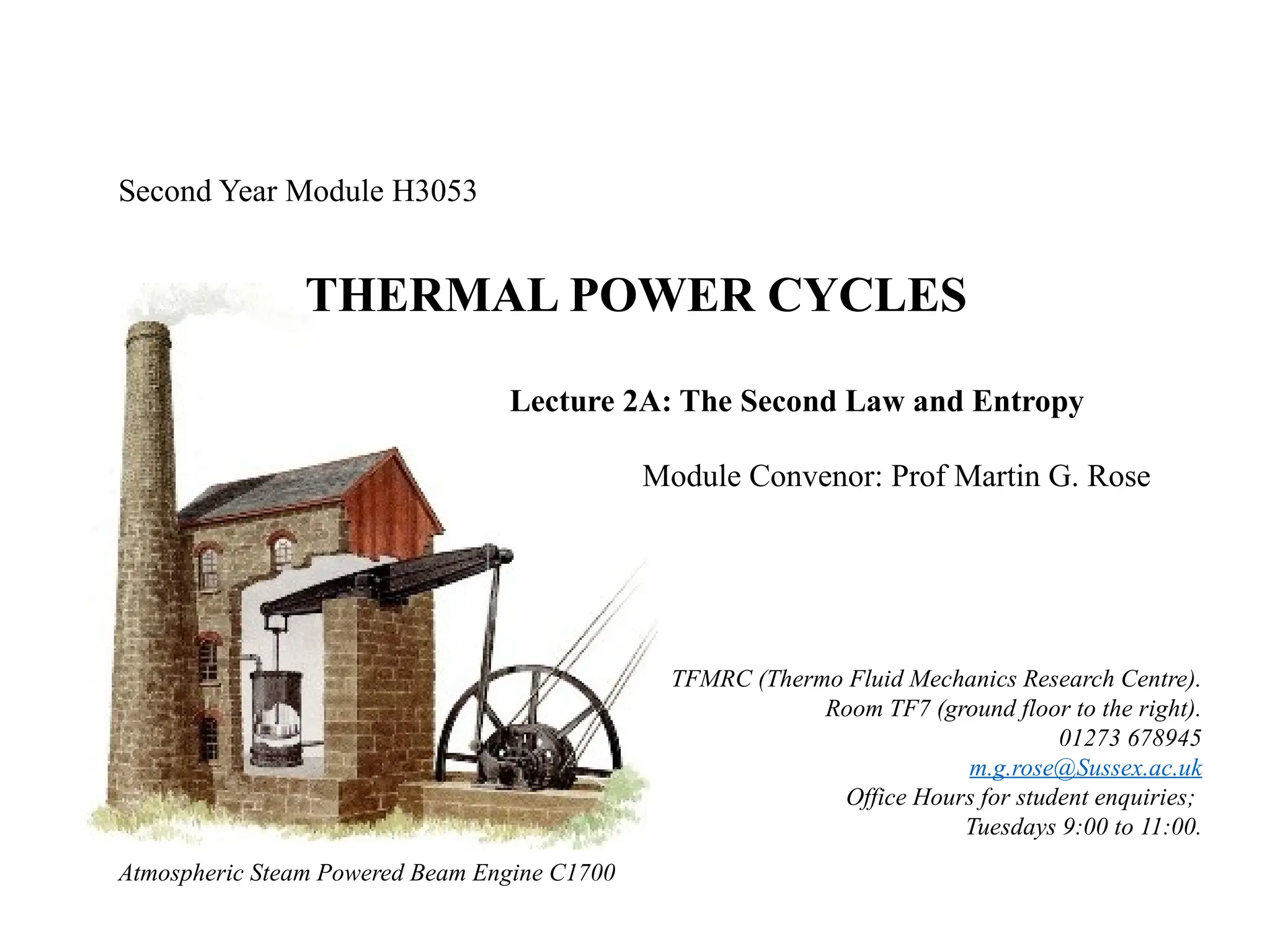Thermofluids lecture 12 of thermal power 2 | PPT