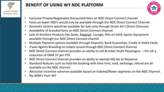 Oman Air & TPConnects - NDC Product Presentation | PPTX