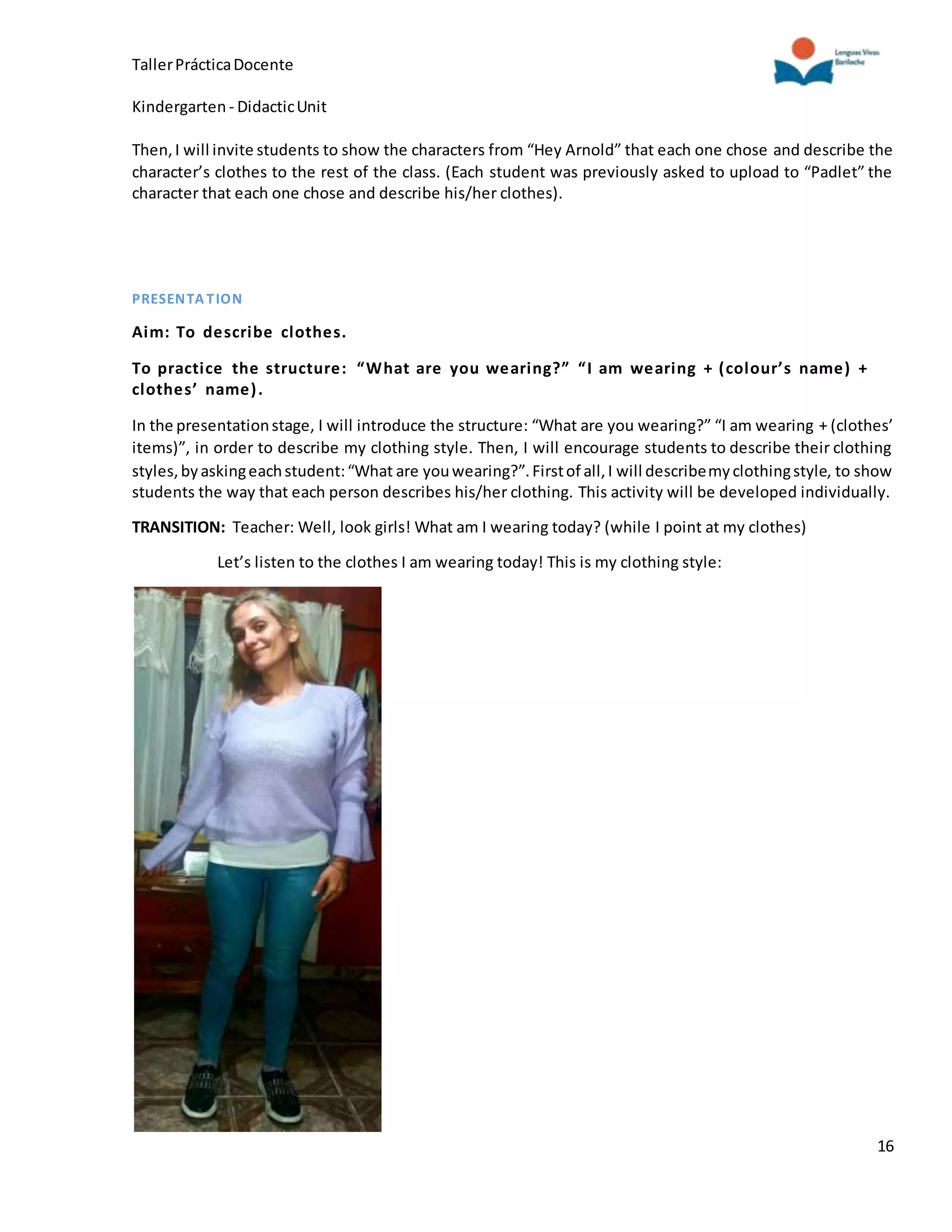 TPD - Primary Lesson Plans - Didactic Unit - Buttiglieri Micaela | DOCX