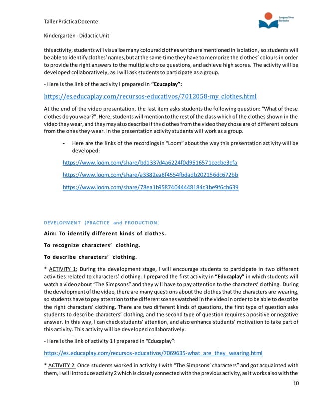 TPD - Primary Lesson Plans - Didactic Unit - Buttiglieri Micaela | PDF