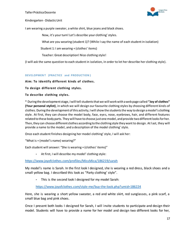 TPD - Primary Lesson Plans - Didactic Unit - Buttiglieri Micaela | PDF