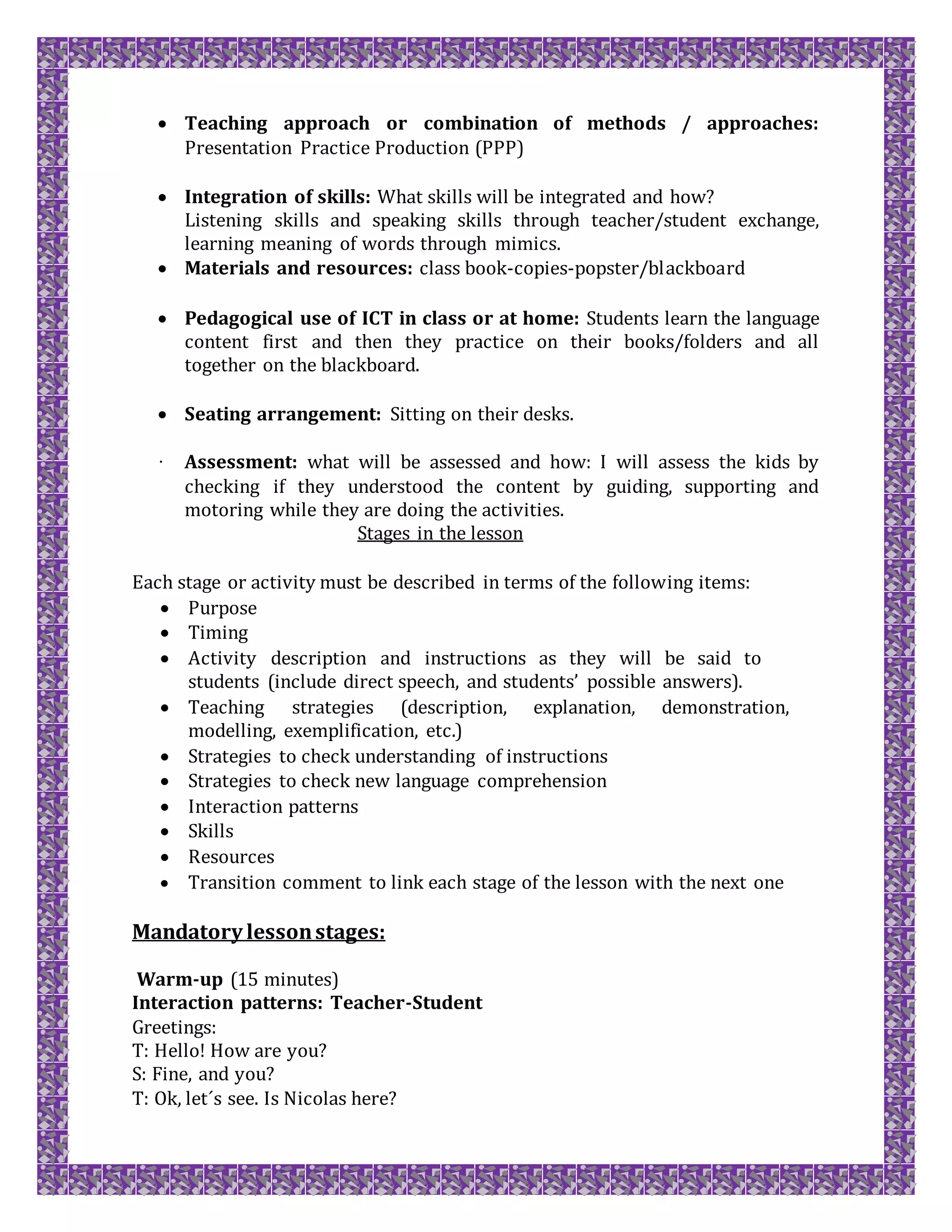 Tpd 2017 secondary level - lesson plan - mestreflorencia | DOCX | Homework and Study | Education