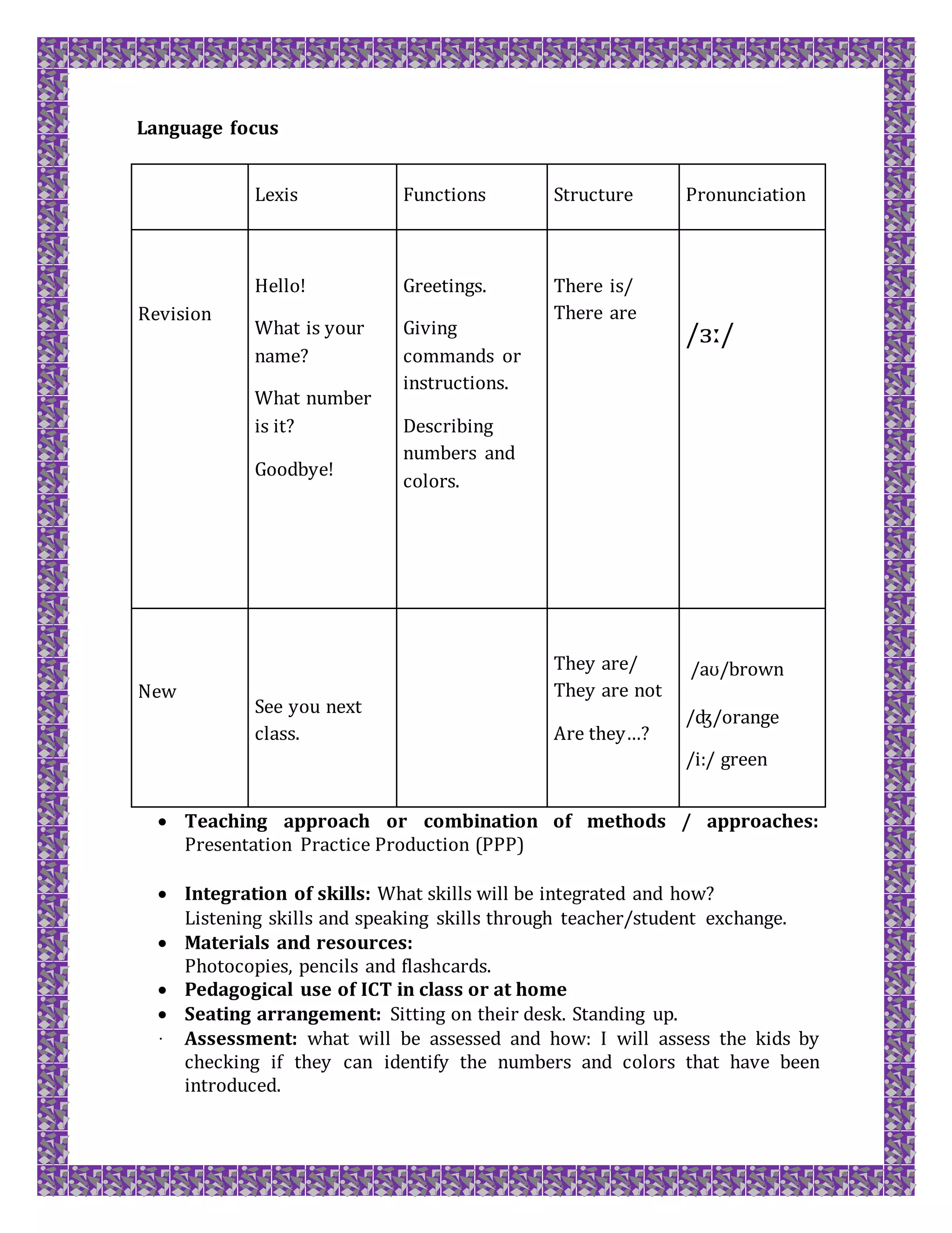 Tpd 2017 primary level lessonplan mestreflorencia | DOCX | Homework and ...